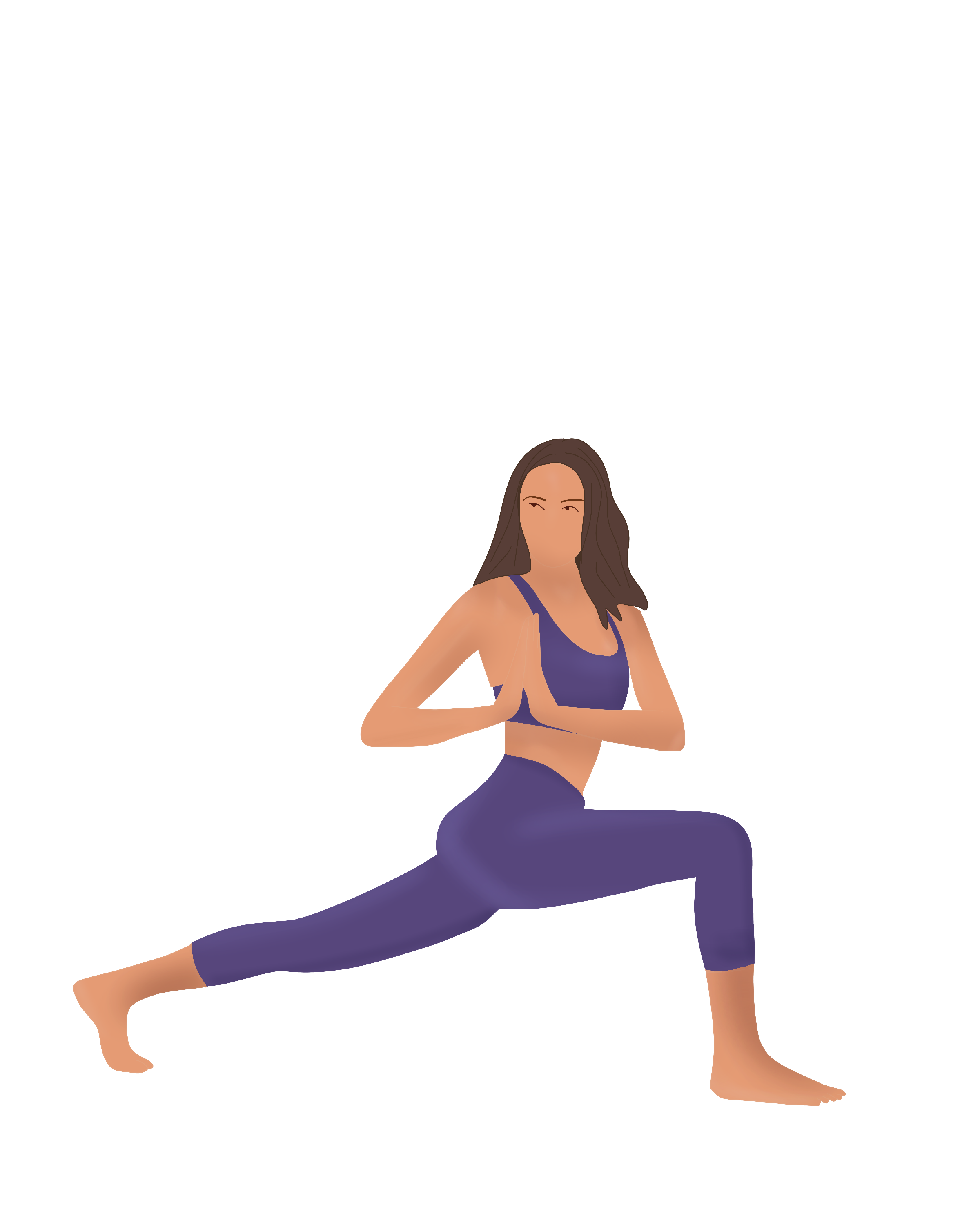 Revolved Crescent Lunge - Illustration And Graphics Inspiration ...