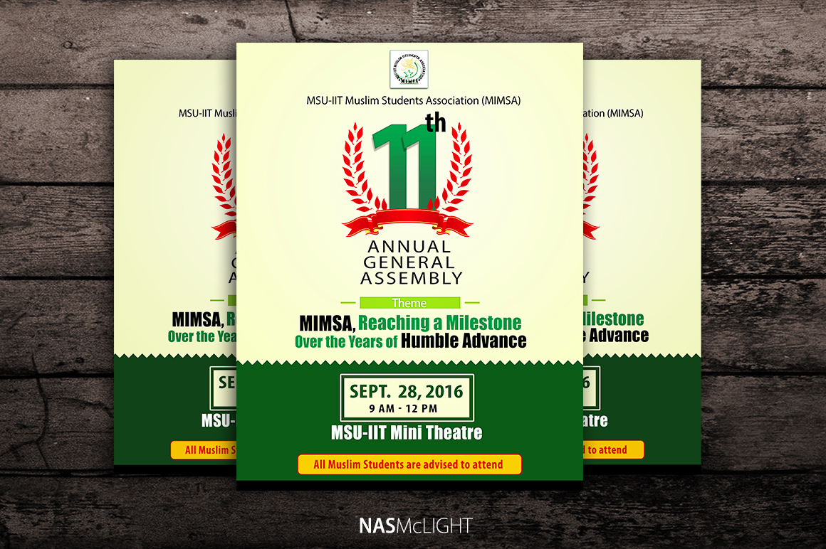 11th Annual Assembly Poster By Nasar Macagaan 37919 - Designhill