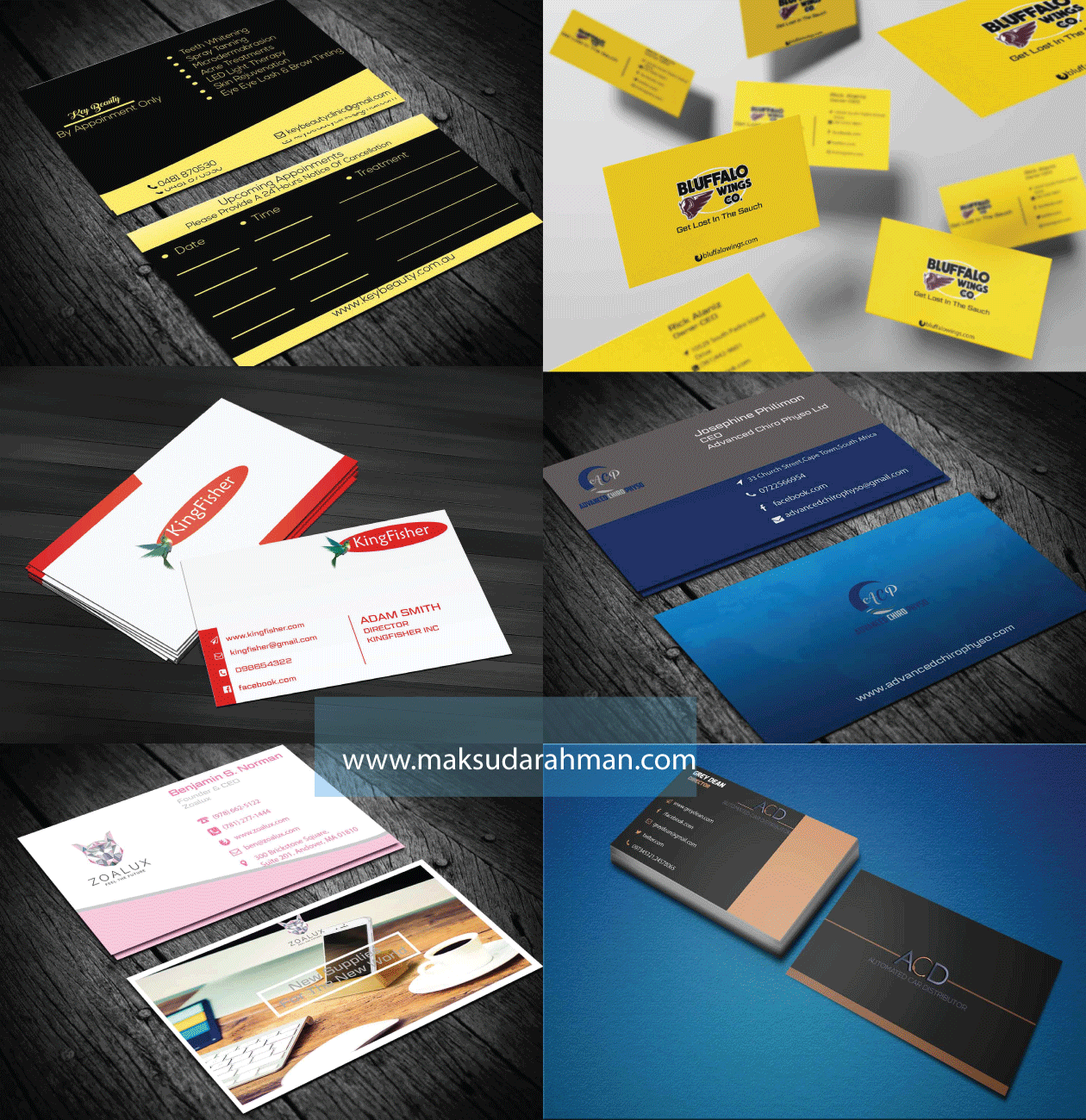 Some Business Card Designs Of Mine. By Mimirahman1311 40960 - Designhill