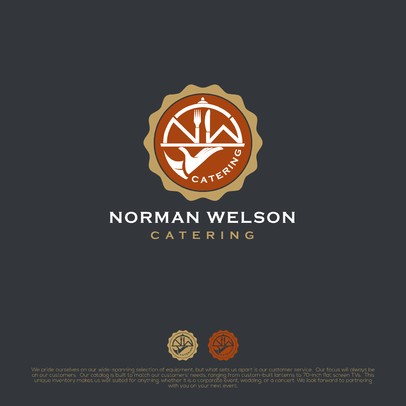 Letter NW Catering Logo Concept By Wis™ 104944 - Designhill