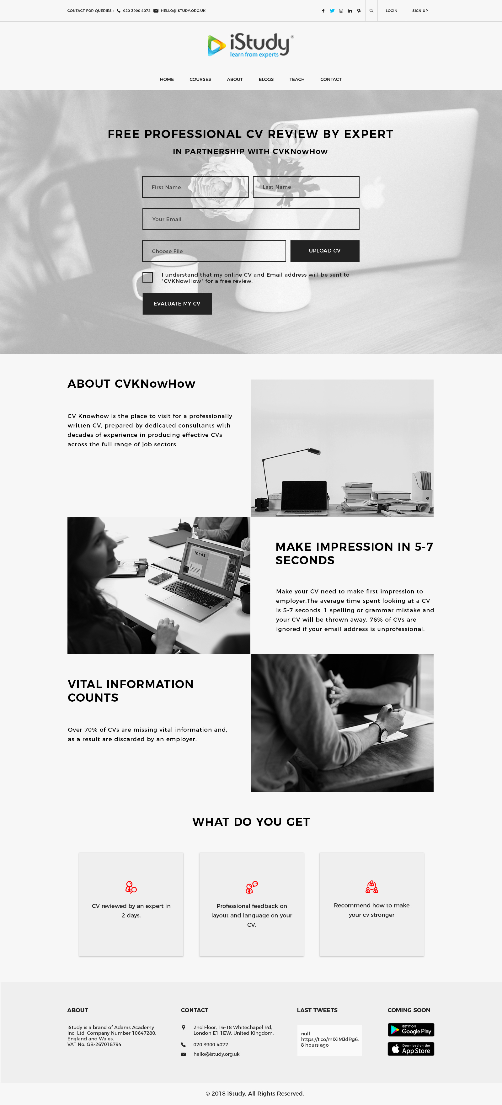 CV Review Page Design By Atikulruni 63264 - Designhill