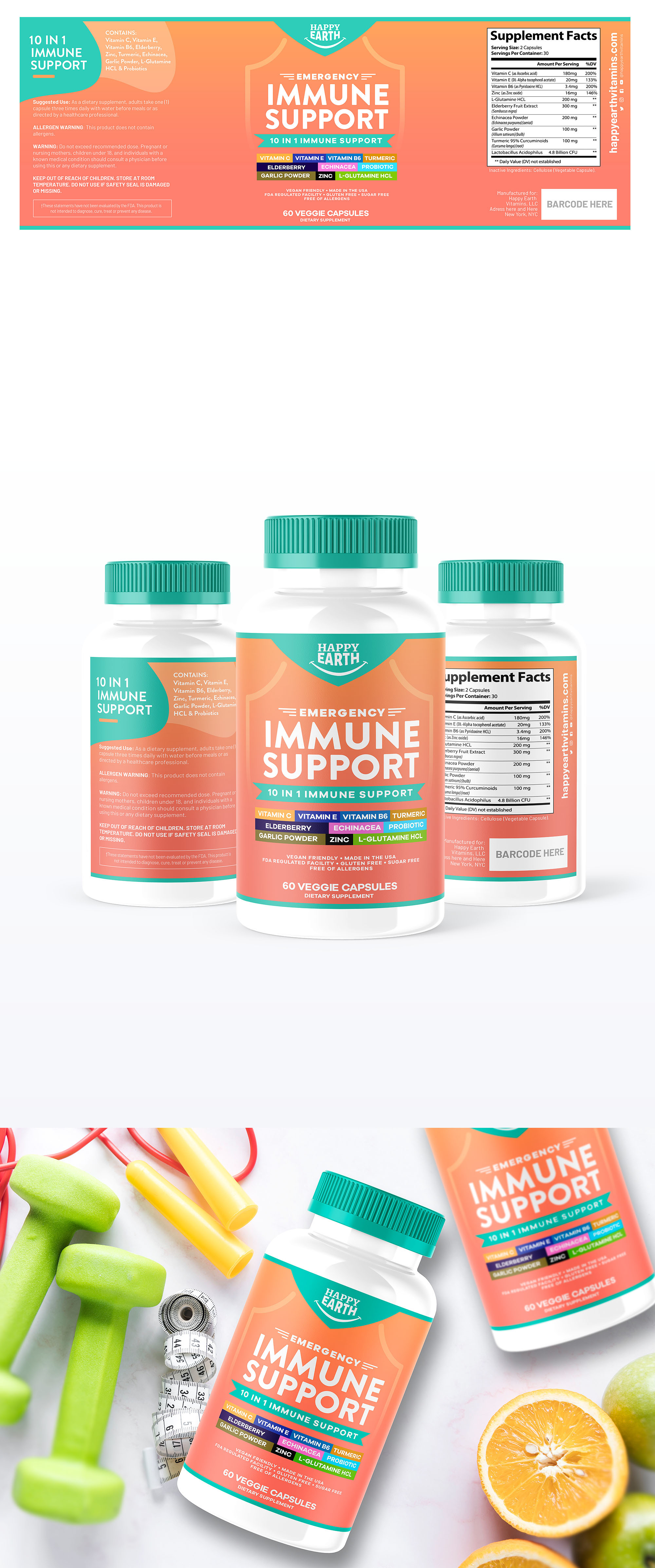 Immune Support Supplement By rembrandtjurin 305135 - Designhill