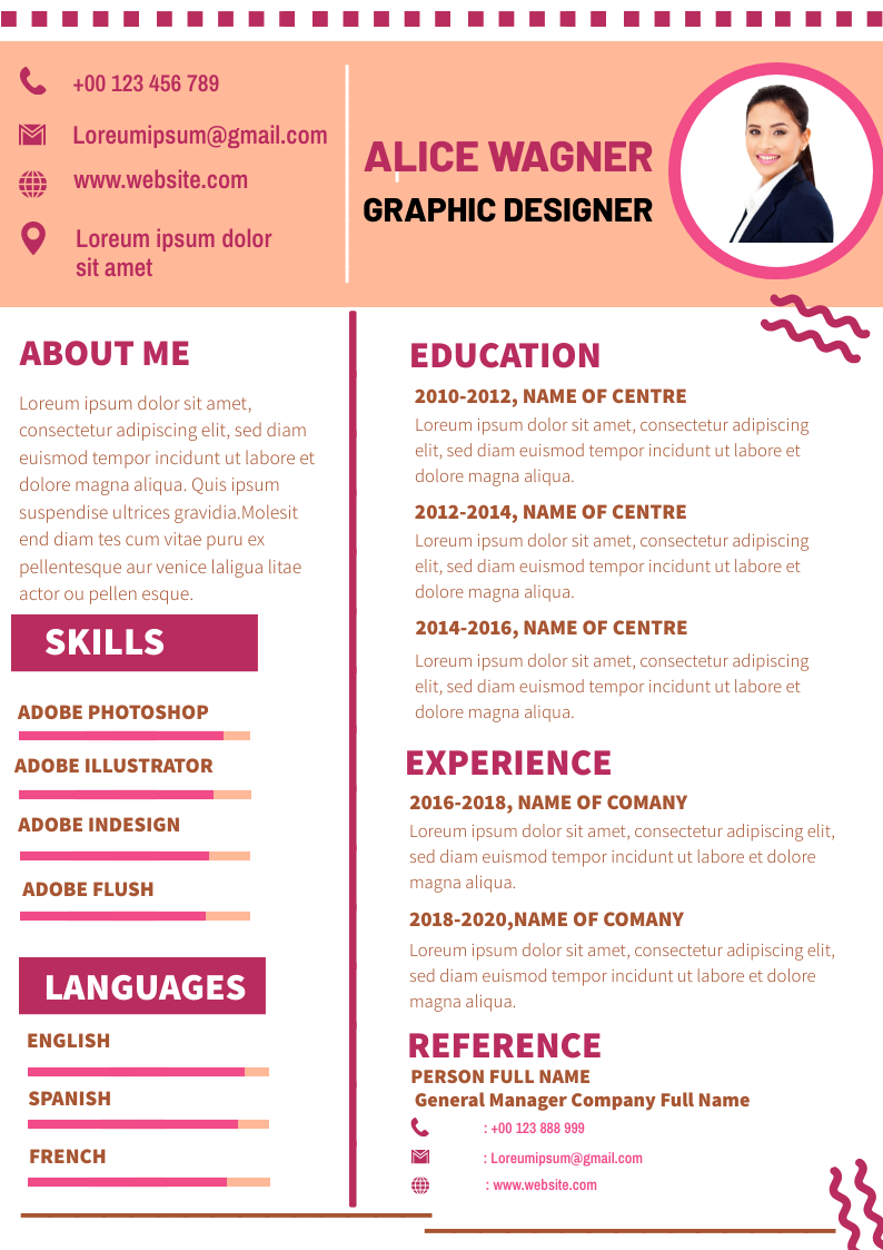 GRAPHIC DESIGNER RESUME By vikash kumar saw 354437 - Designhill