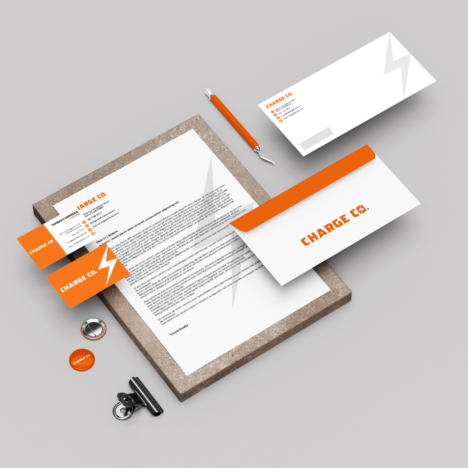 CHARGE CO. BRAND IDENTITY - CORPORATES IDENTITY DESIGN By Taimur Aly ...