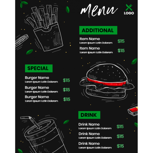 Menu Design | Buy Menu Design Template Online