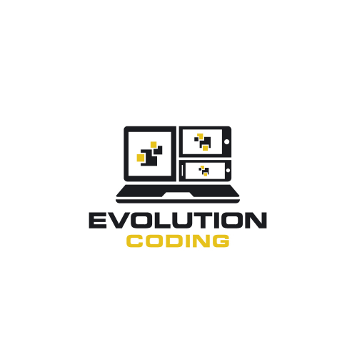 Create a design for Evolution Coding, a custom website builder
